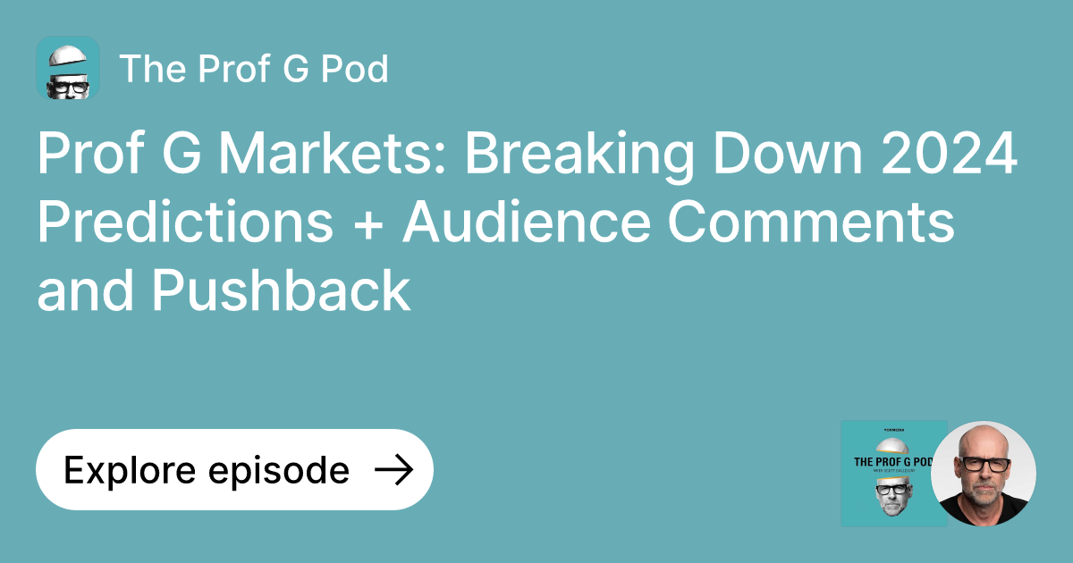 Episode: Prof G Markets: Breaking Down 2024 Predictions + Audience ...